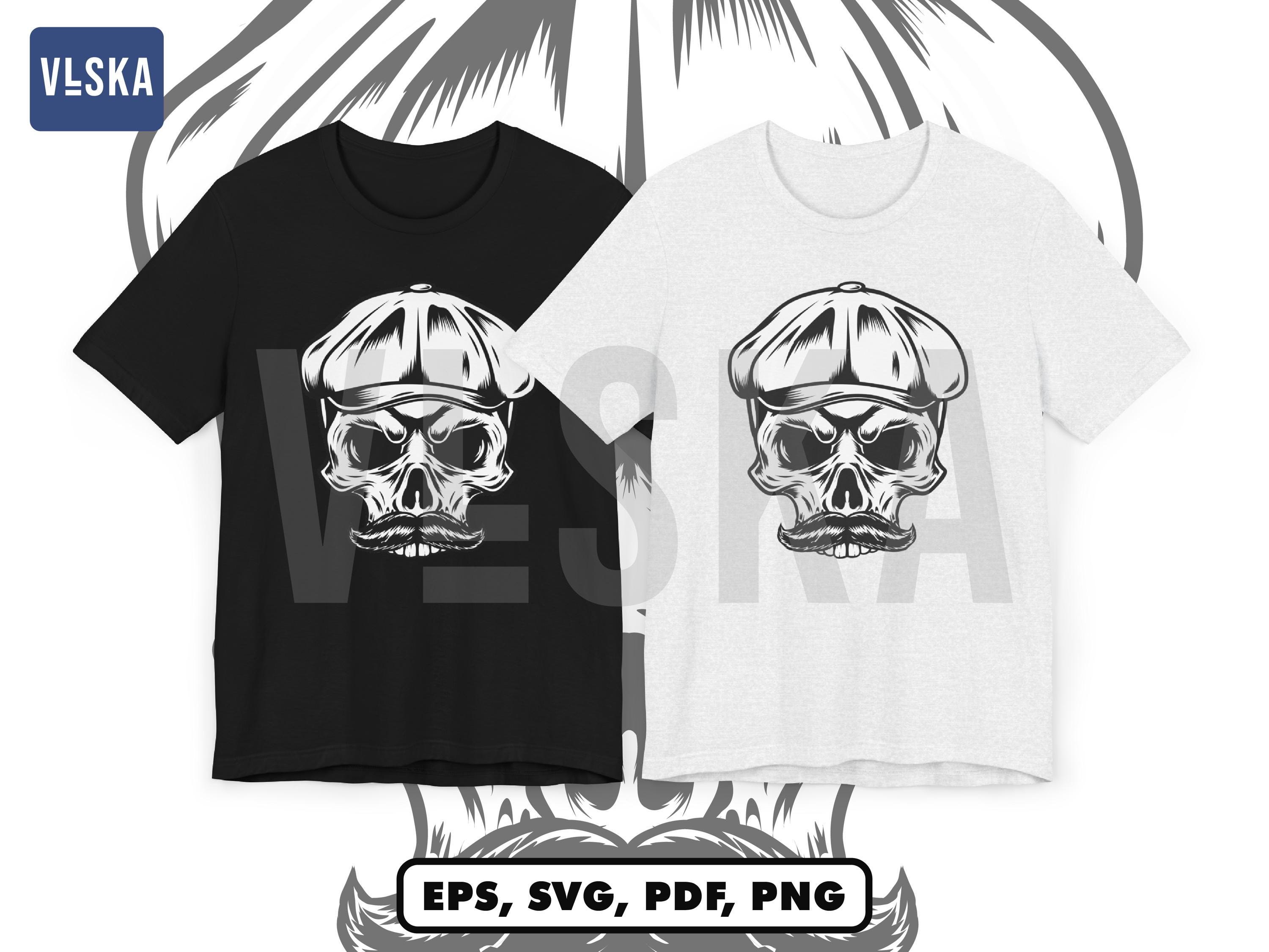 Skull With Flat Cap SVG | Irish Skull SVG | Peaky Blinders Inspired PNG ...