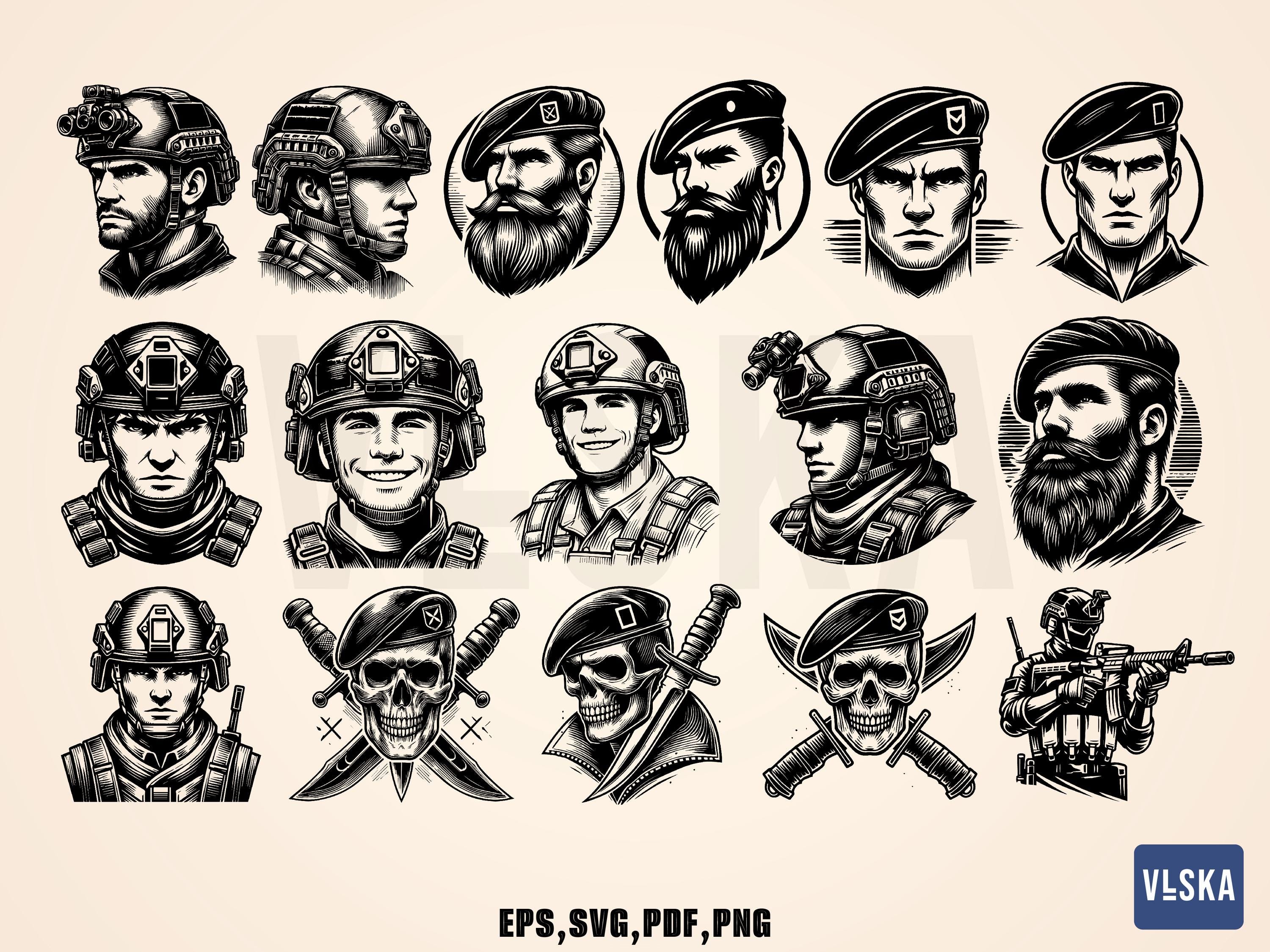 US Soldier SVG PNG Bundle | Military Svg | Us Soldier Vector | American ...