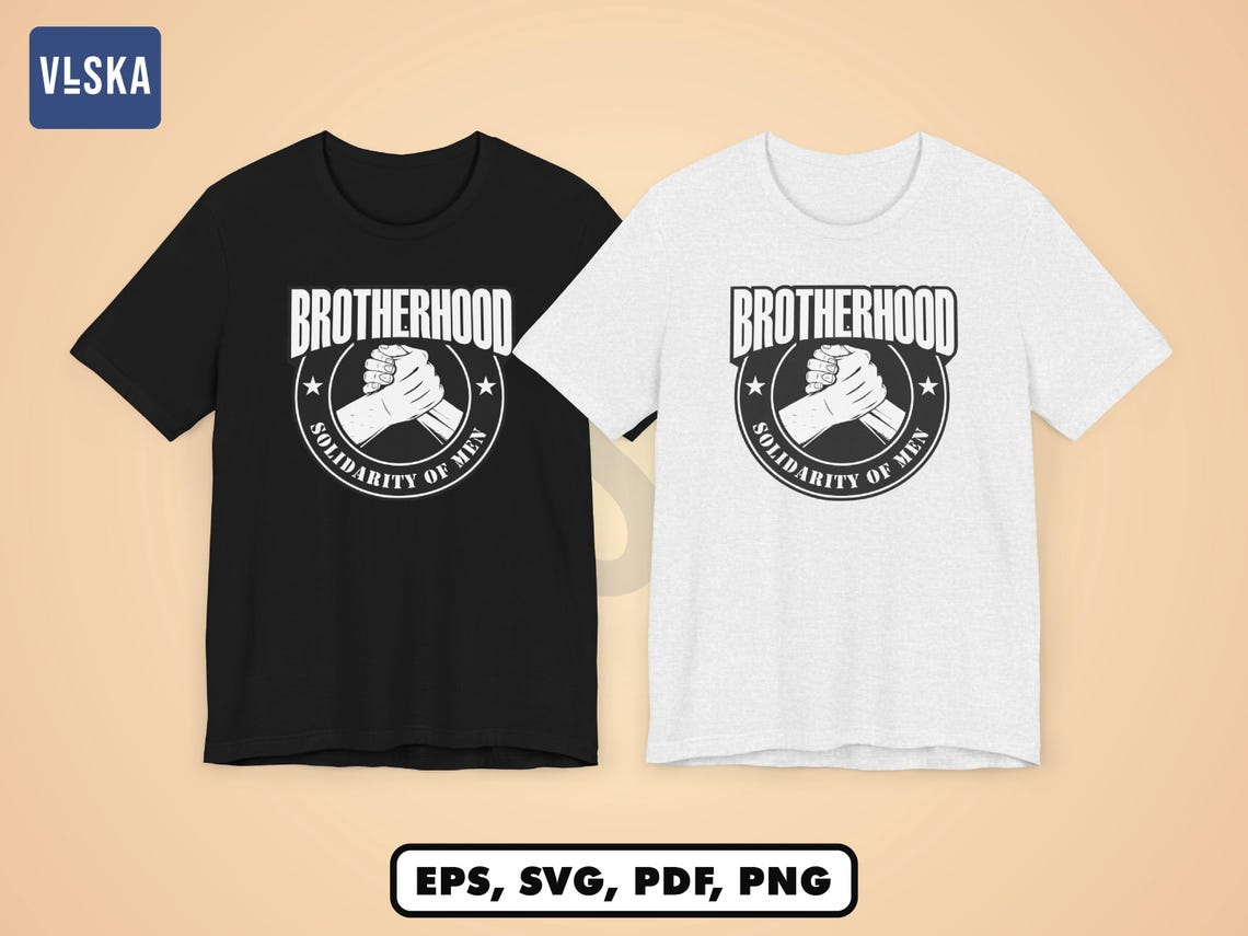 Brotherhood Badge SVG for Print, Funny Brother Shirt Png, Brotherhood ...