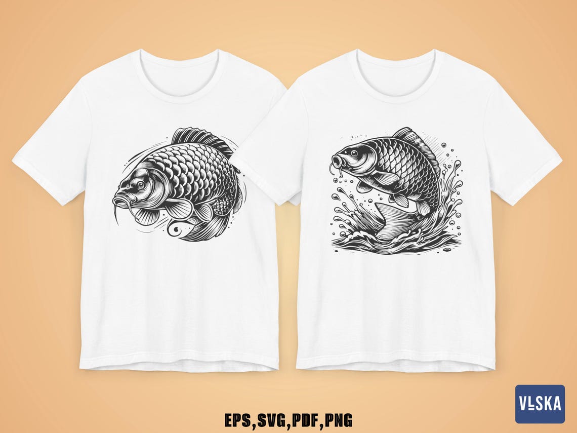 Carp Fishing Vector SVG Bundle | Carp Fishing SVG | Fishing SVG ...