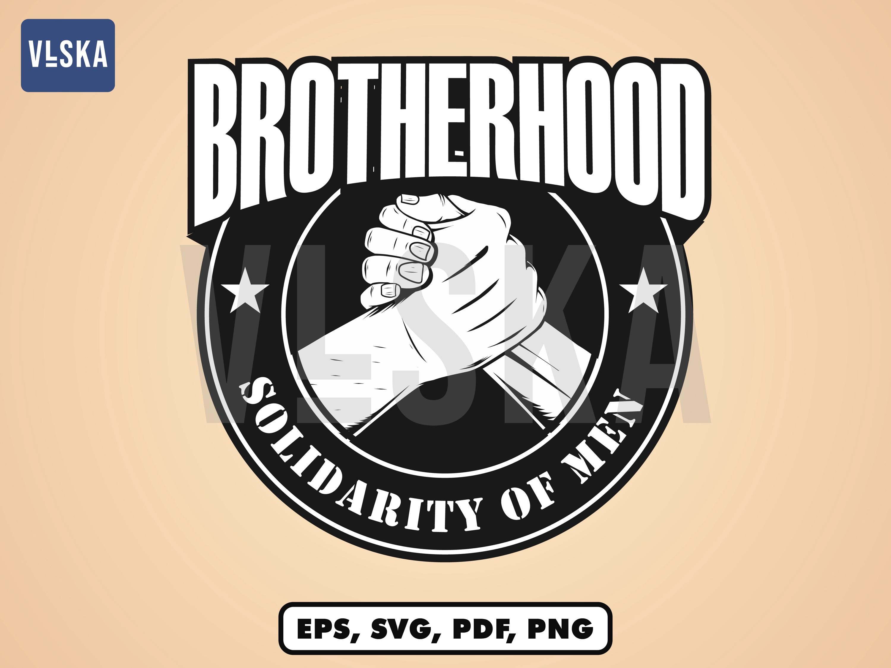 Brotherhood Badge SVG for Print, Funny Brother Shirt Png, Brotherhood ...
