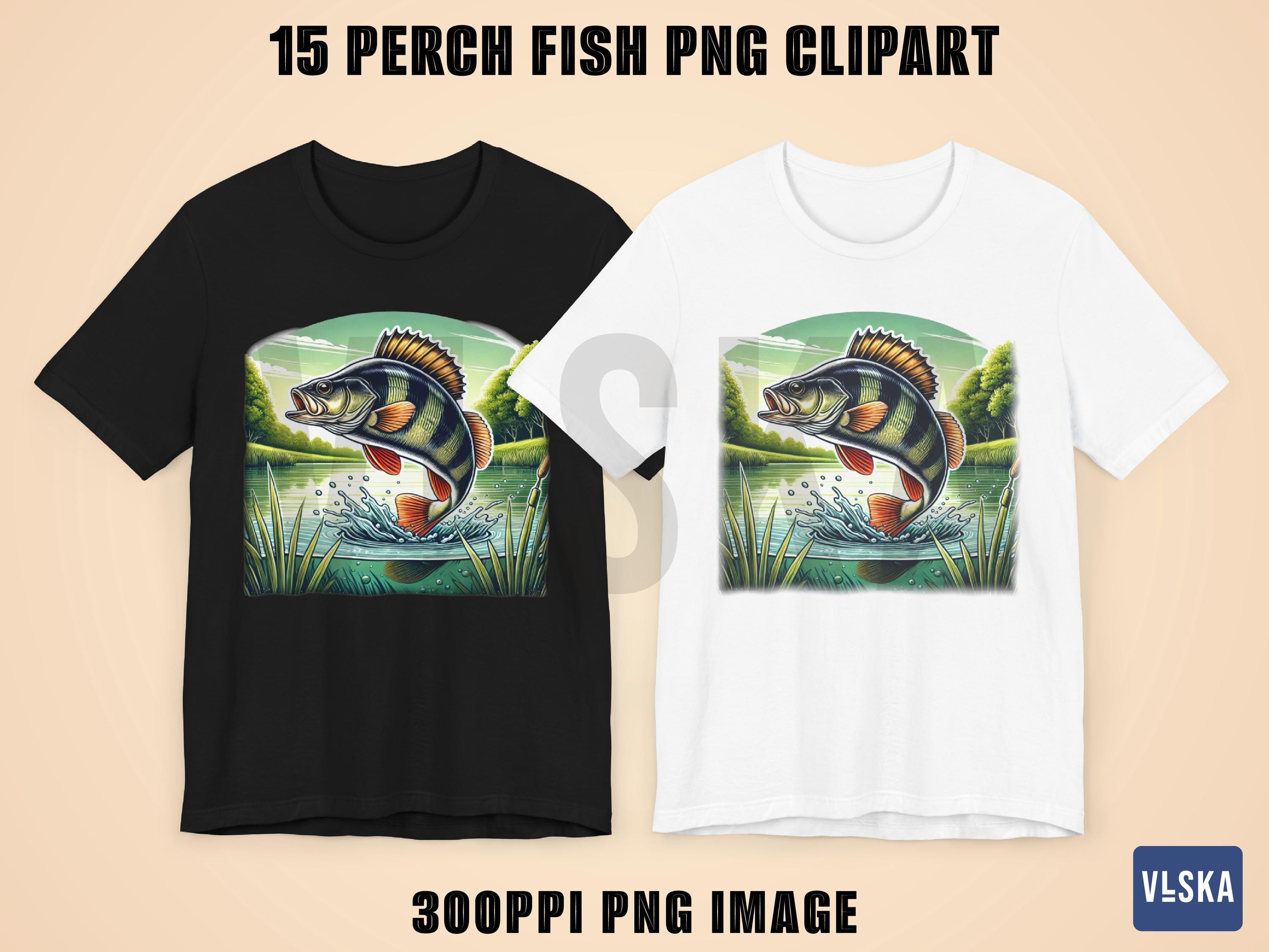 Perch Fish PNG Clipart Bundle | Perch Fishing PNG, Digital Graphic ...