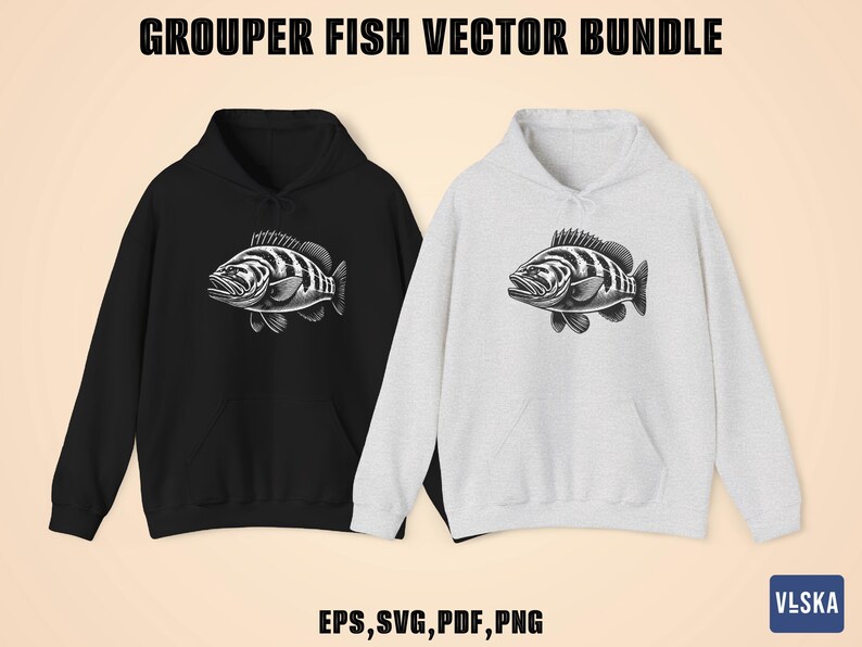 Grouper Fish Vector Bundle | Grouper Fish Clipart | Fishing Svg | Eps ...