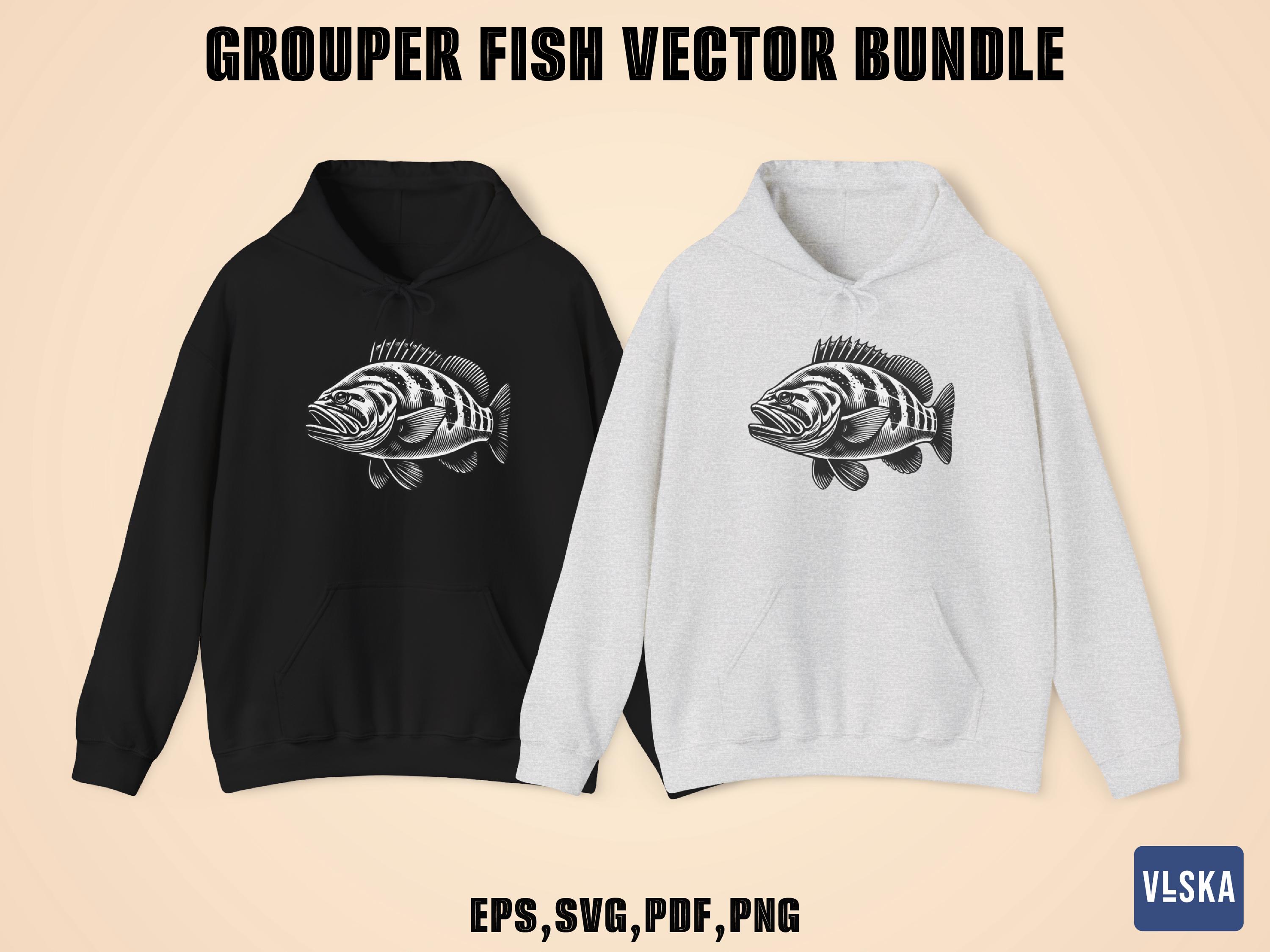 Grouper Fish Vector Bundle | Grouper Fish Clipart | Fishing Svg | Eps ...