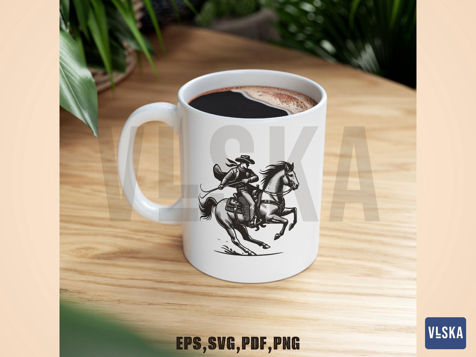 Cowboy Riding Horse SVG Vector | Cowboy SVG | Wild West Vector | Cowboy ...