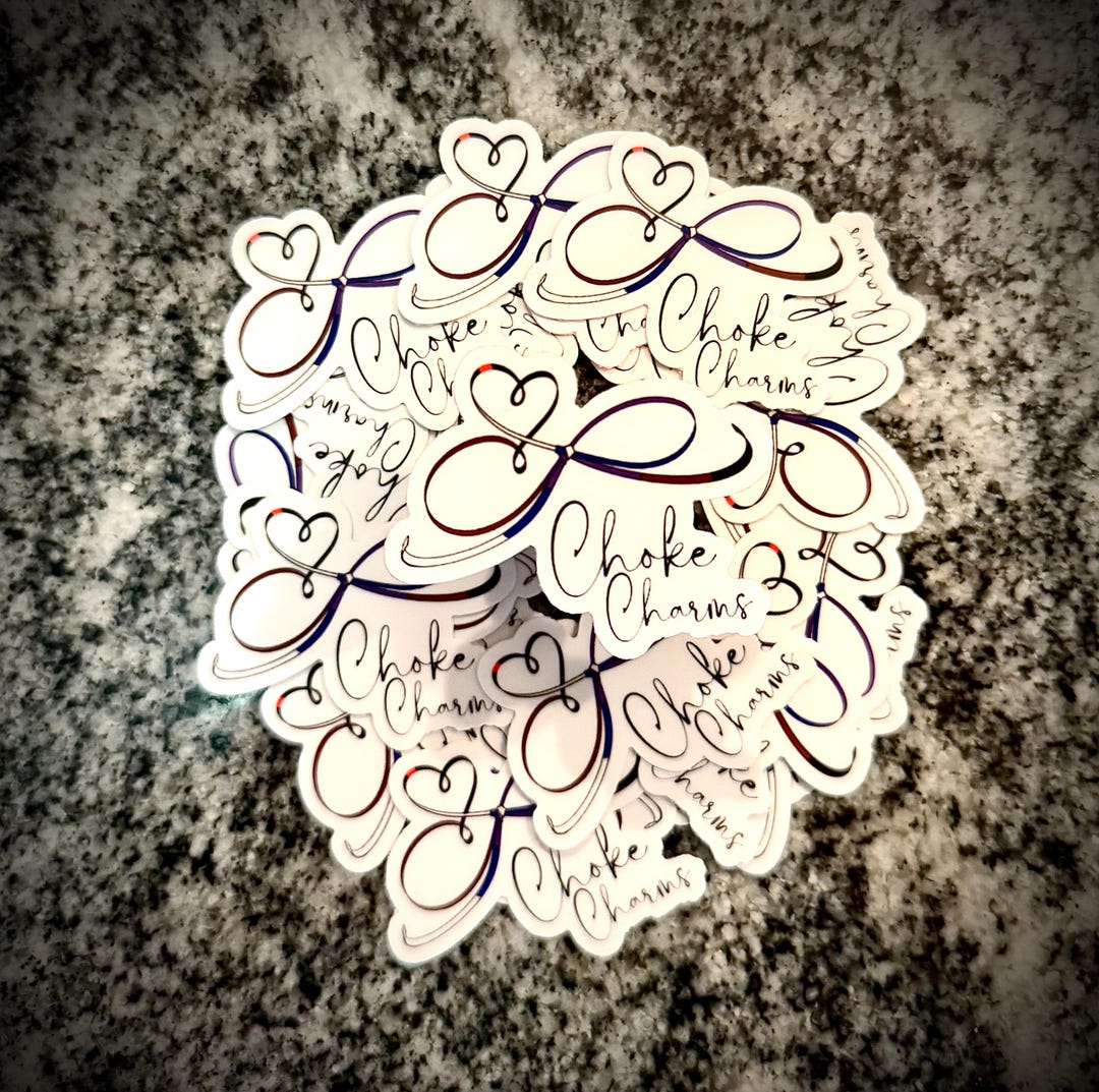 Choke Charms Jiu Jitsu Vinyl Stickers Durable, Waterproof Custom ...