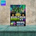 Battle Royale Birthday Invitation: Gamer Party, Editable Template ...