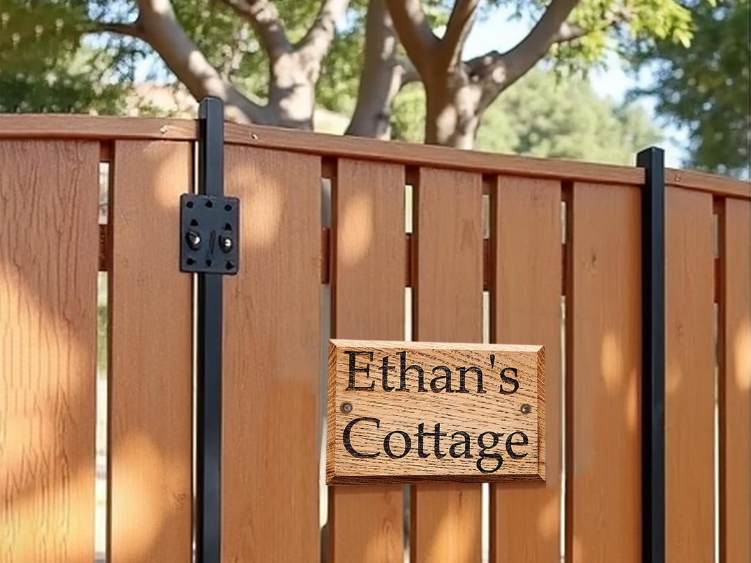 Custom Cottage Sign, Stain Sign, Personalized Wood Sign Solid Wood Area ...