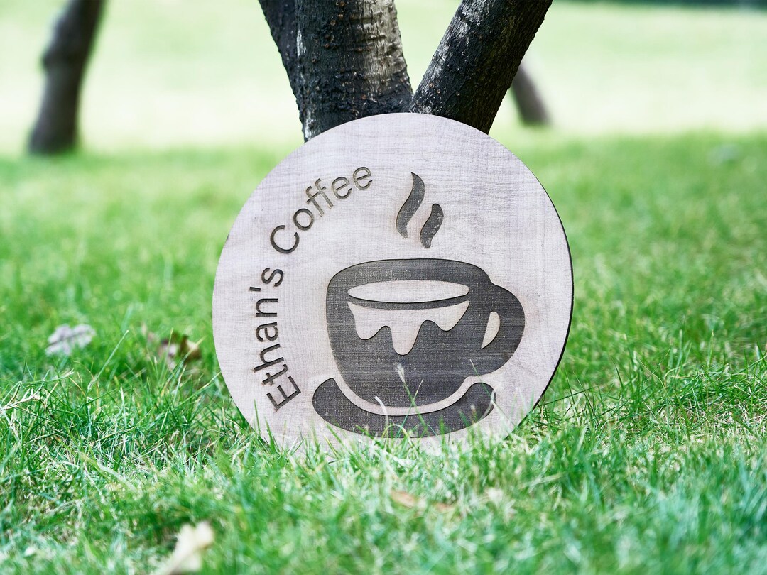 Personalized Coffee Shop Sign Wall Hanging, Room Sign Decoration ...