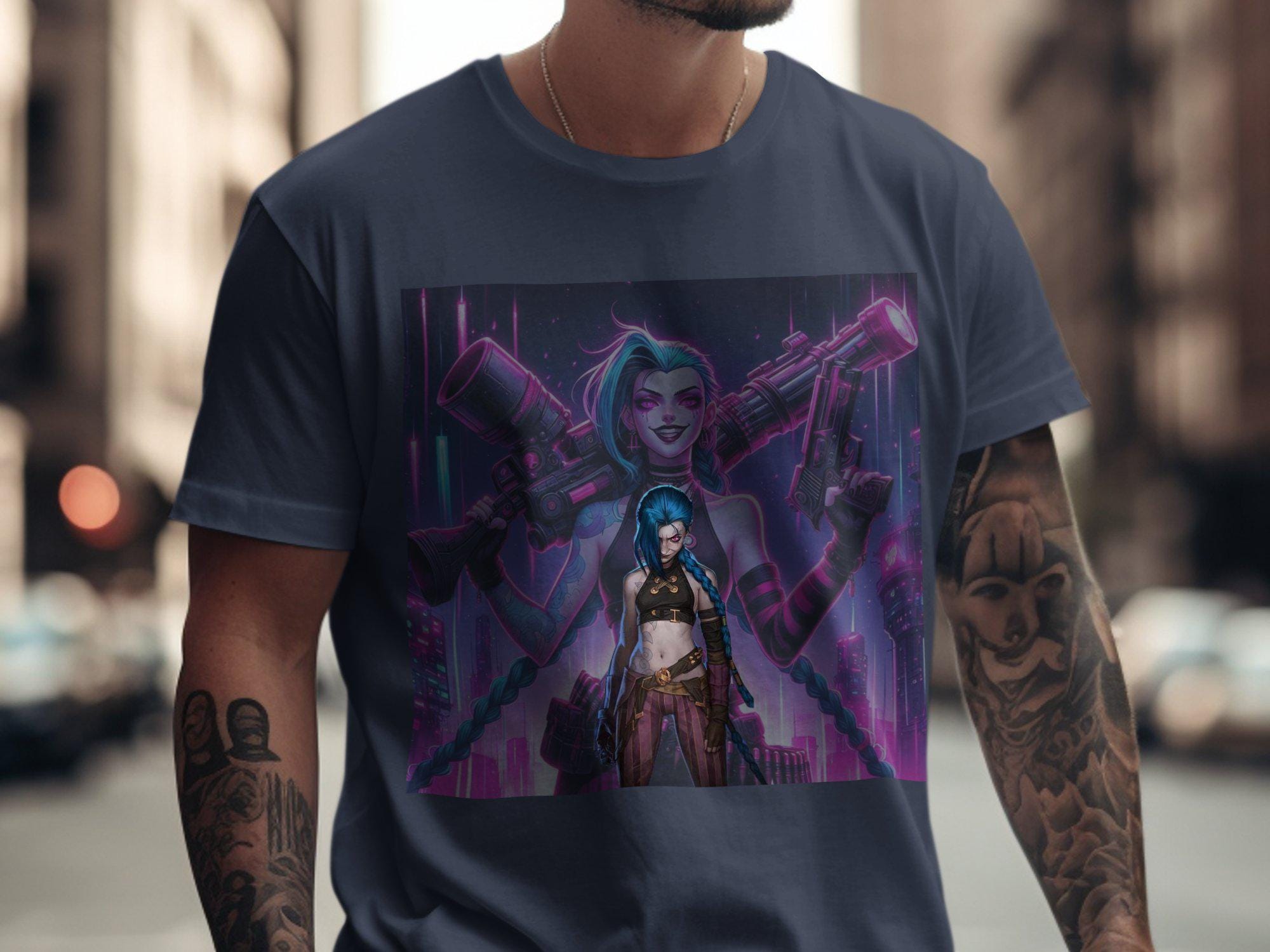 Jinx Shirt, Jinx Unisex Shirt, Arcane Shirt, Powder Shirt Anime Lovers ...