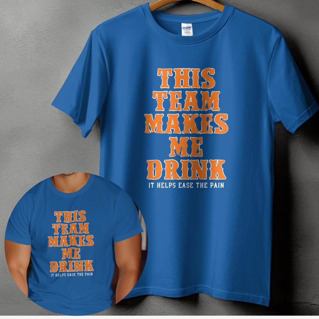Mets Fan Tshirt, New York Baseball Team, This Time Makes Me Drink It ...