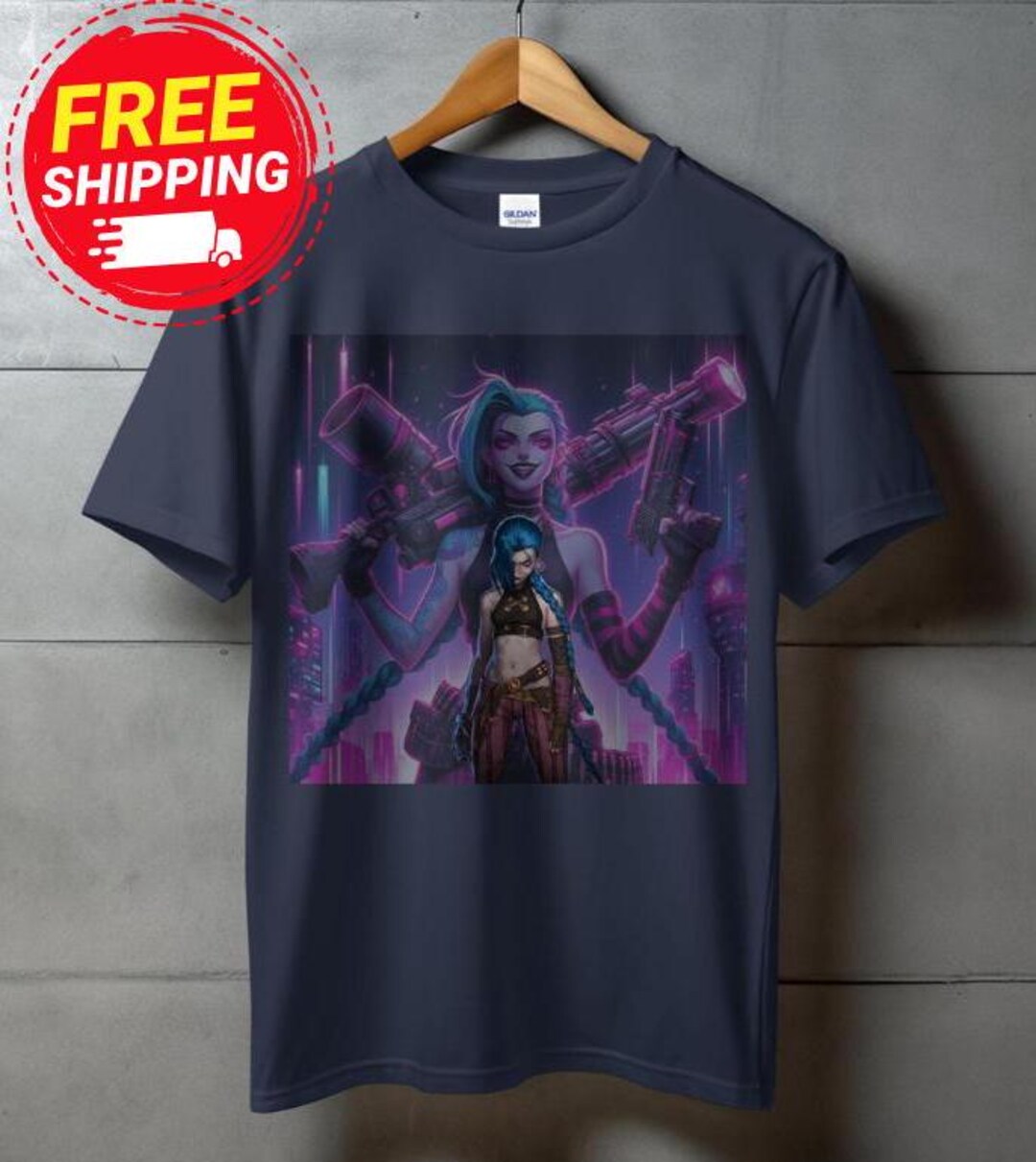 Jinx Shirt, Jinx Unisex Shirt, Arcane Shirt, Powder Shirt Anime Lovers ...