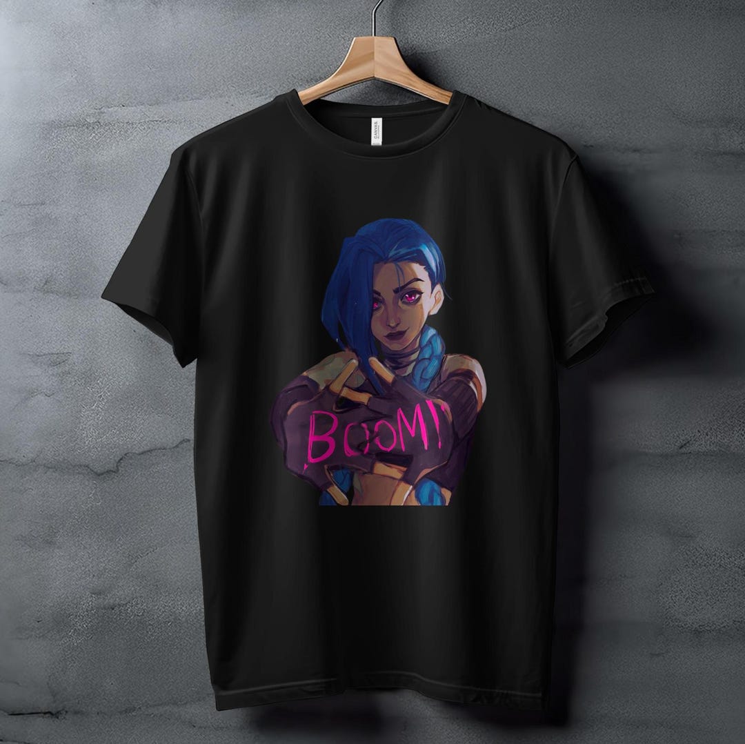 Jinx Powder Shirt, Arcane Saison 2 Shirt, Anime Graphic Tee, LOL Shirt ...