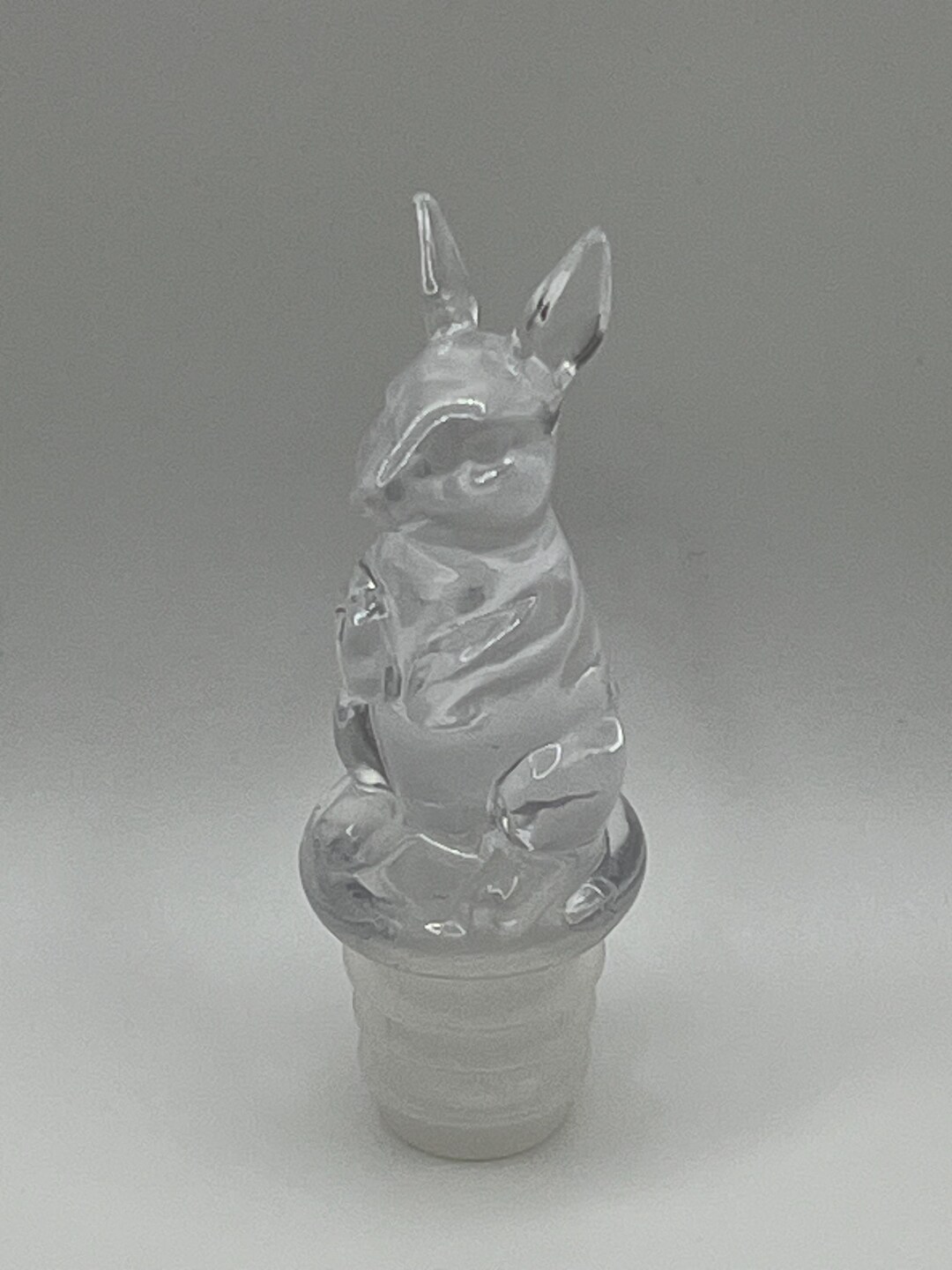 Florence - Clear 3D Resin Rabbit Bottle Stopper - Etsy