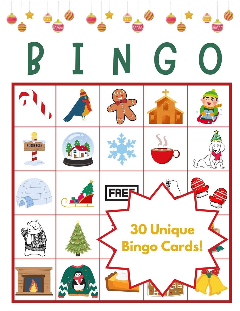 Christmas Bingo - Etsy