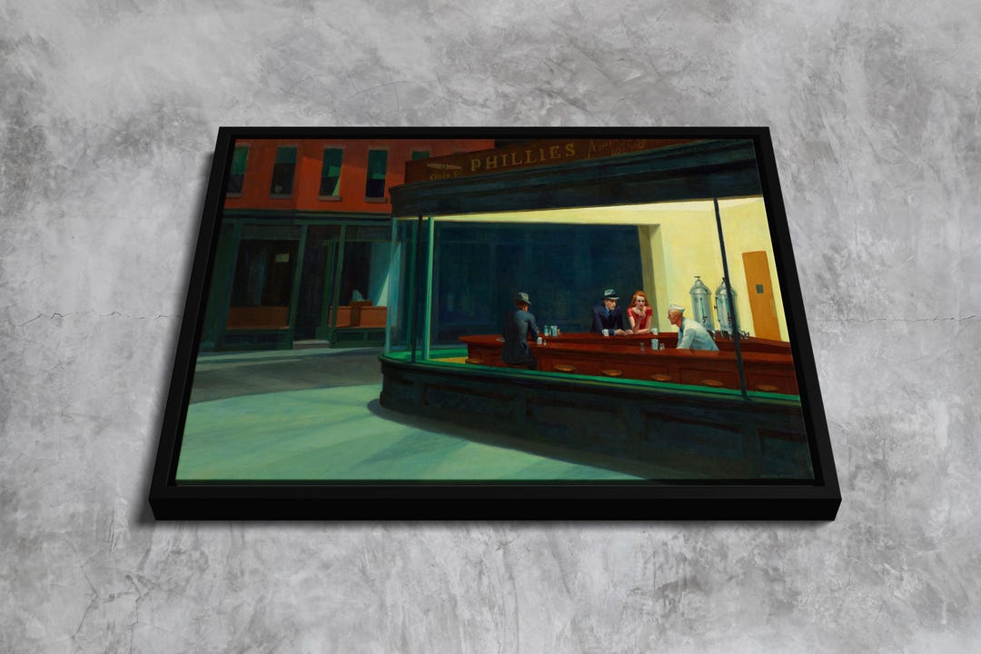 Nighthawks (1942) by Edward Hopper - Iconic Realism Reproduction ...