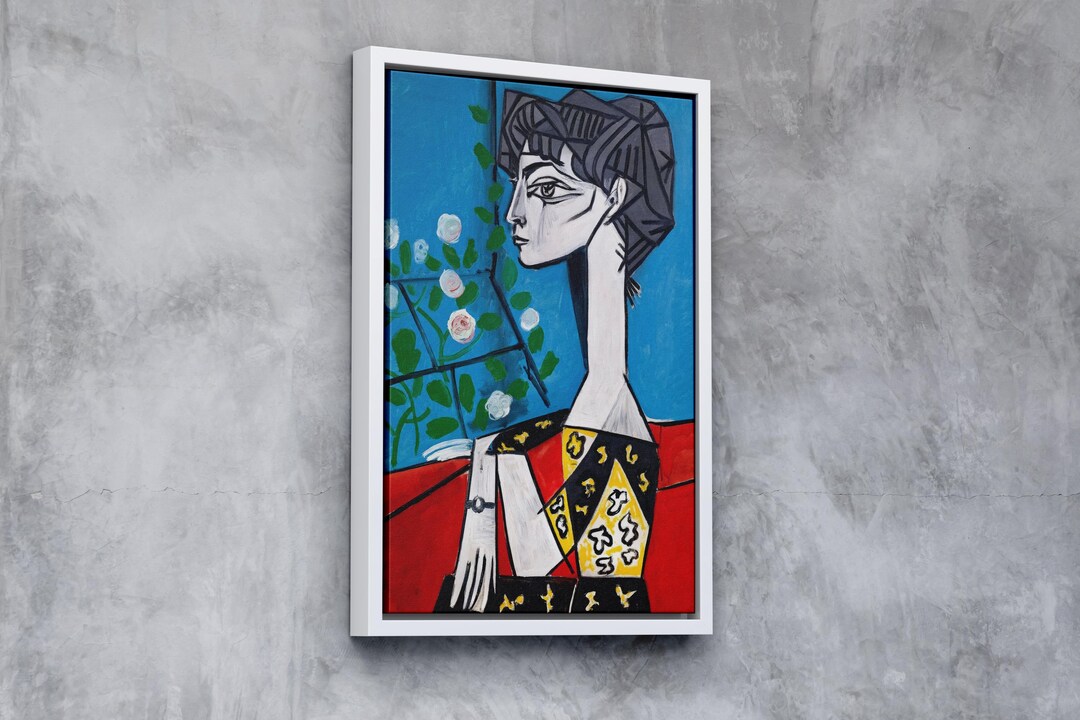 Jacqueline With Flowers by Pablo Picasso, Canvas Print, Cubist Wall Art ...