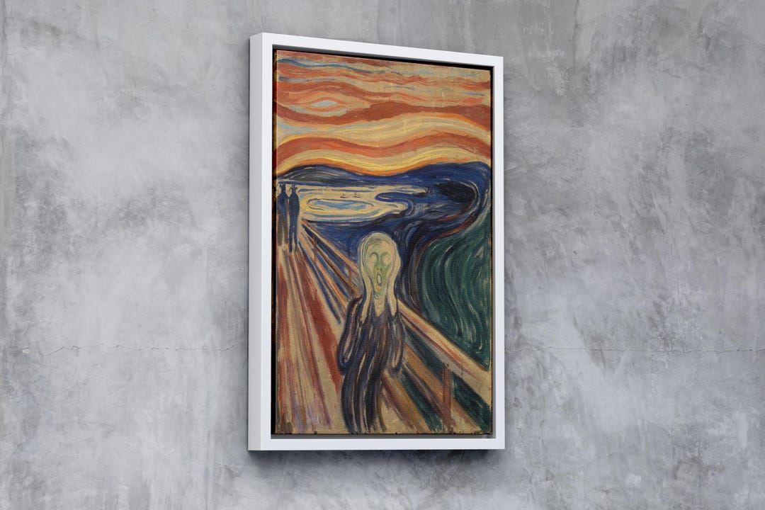 The Scream (1893) by Edvard Munch – Iconic Expressionist Canvas Art ...