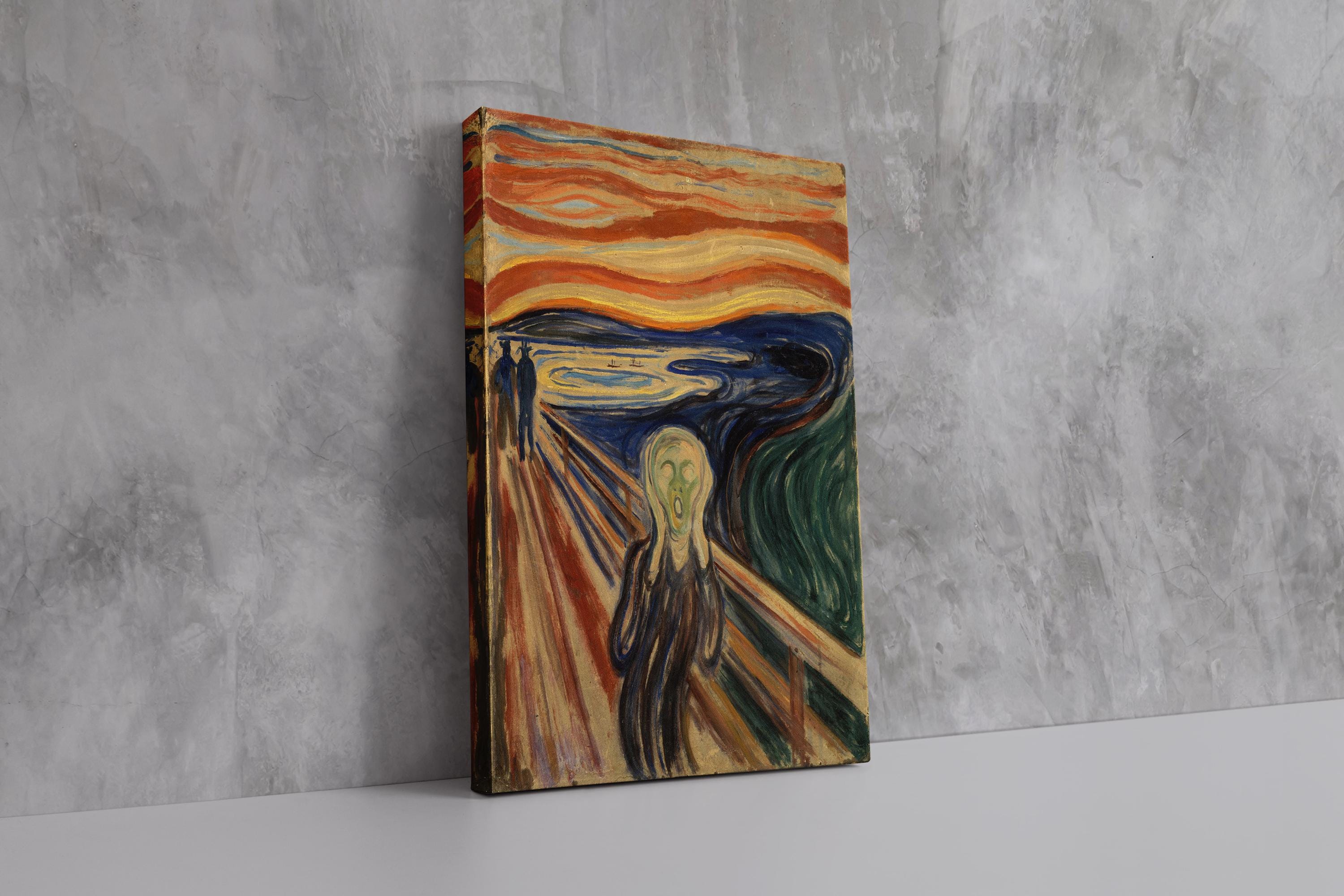 The Scream (1893) by Edvard Munch – Iconic Expressionist Canvas Art ...