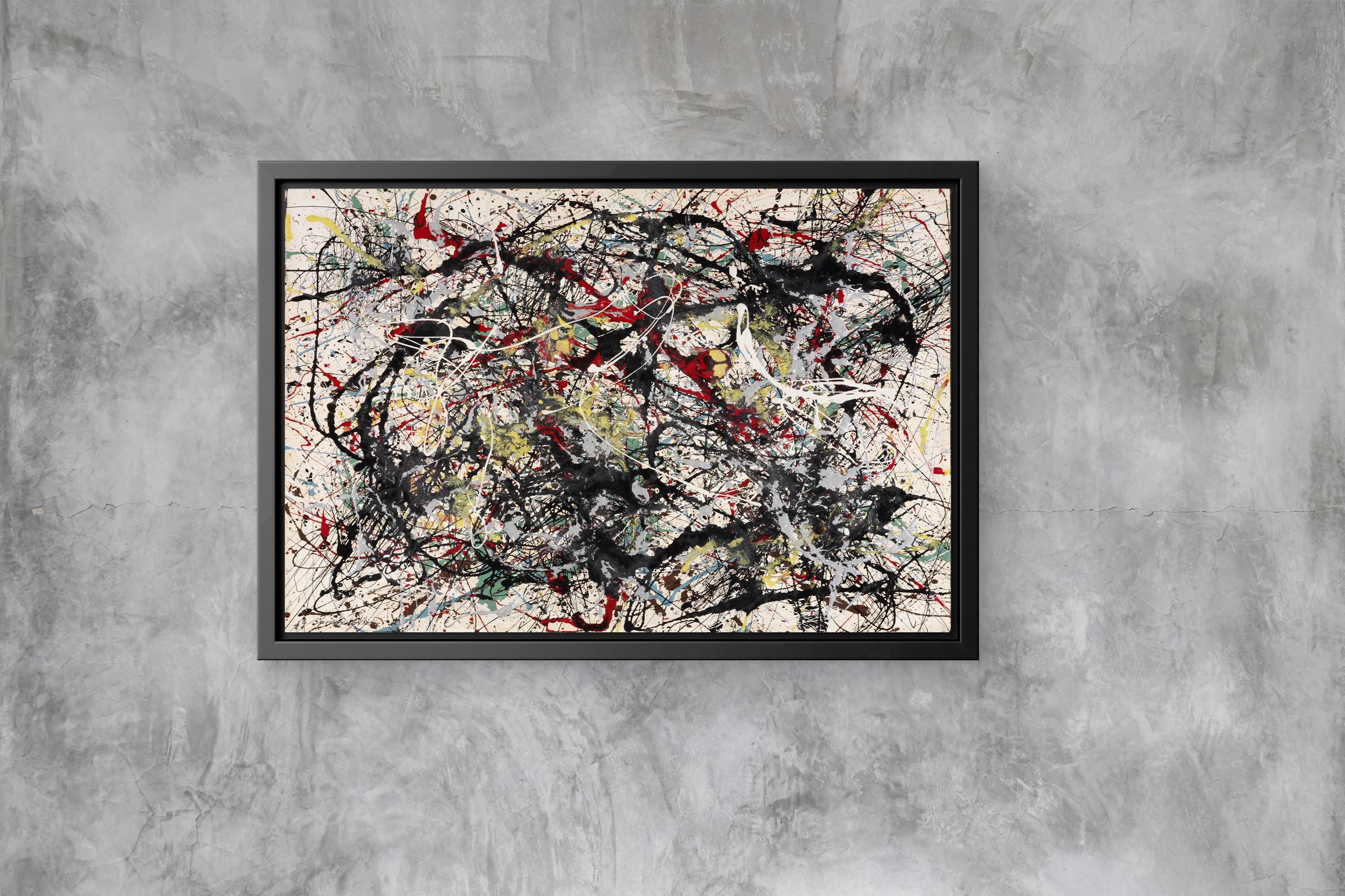 Jackson Pollock "number 34" - Abstract Expressionism Reproduction ...