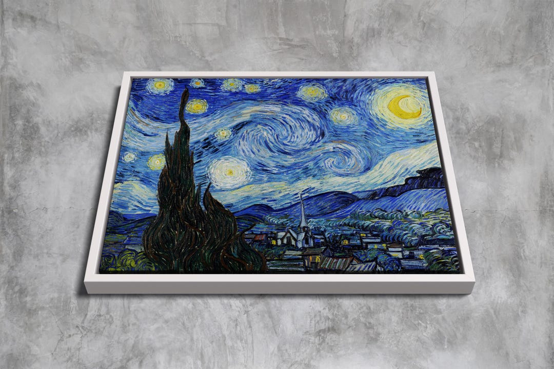The Starry Night (1889) by Vincent Van Gogh | Canvas Art | Post ...