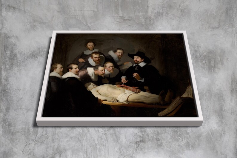 The Anatomy Lesson of Dr. Nicolaes Tulp (1632) by Rembrandt | Framed ...