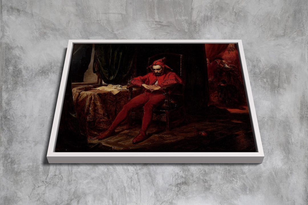 Stanczyk (1862) by Jan Matejko | Framed Canvas Wall Art | Floating ...