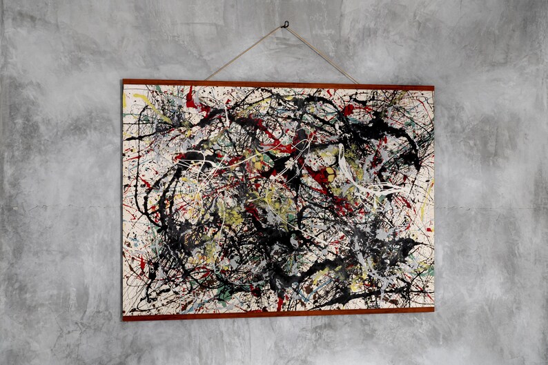 Jackson Pollock "number 34" - Abstract Expressionism Reproduction ...