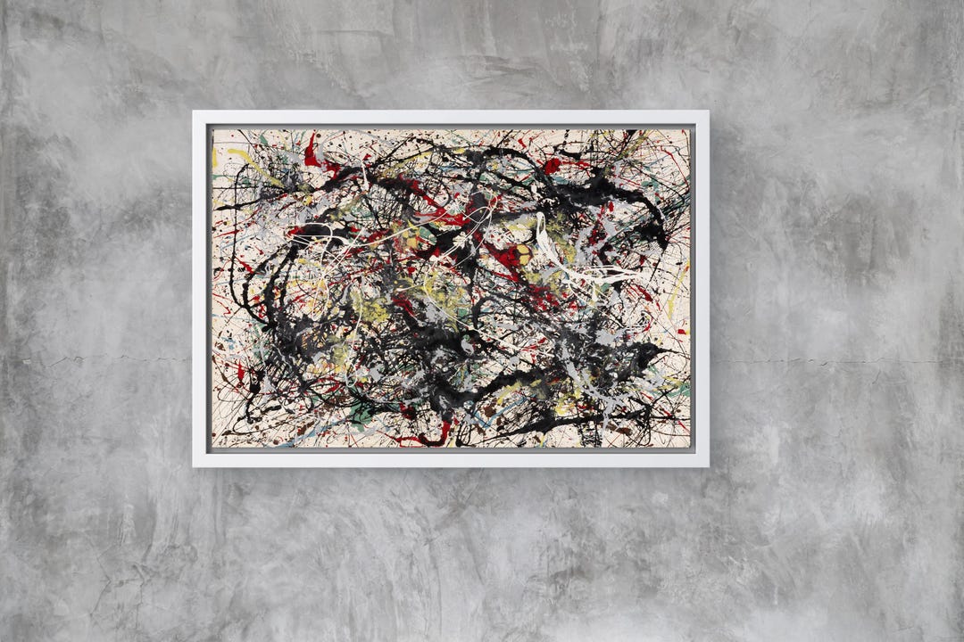 Jackson Pollock "number 34" - Abstract Expressionism Reproduction ...