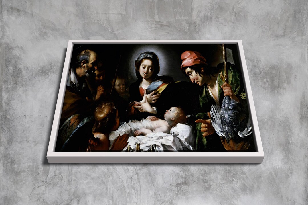 Adoration of the Shepherds by Bernardo Strozzi | Canvas Print, Classic ...