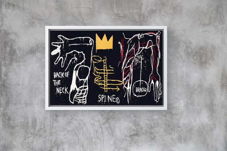 Back of the Neck by Jean-michel Basquiat, Neo-expressionist Canvas ...