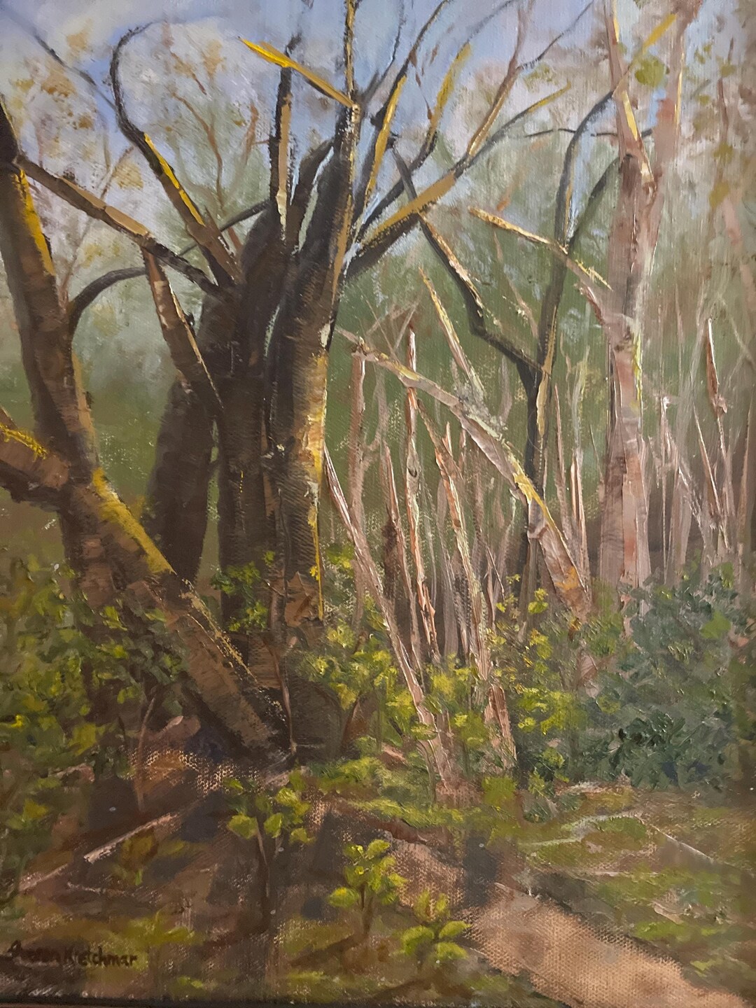 Original Oil Painting, “flirting With Spring” by Artist, Sharon ...