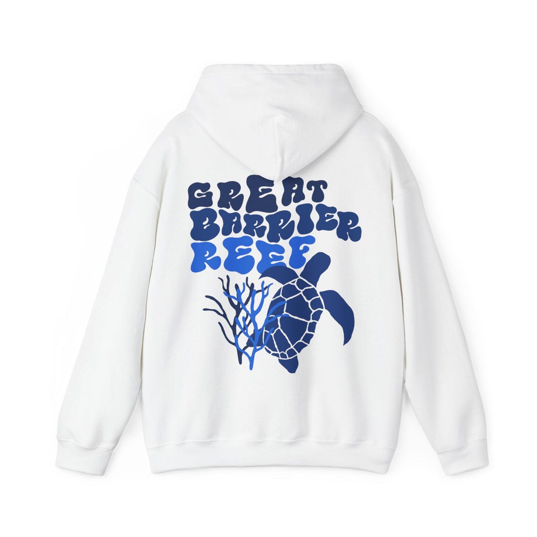 Great Barrier Reef Turtle Hoodie - Etsy