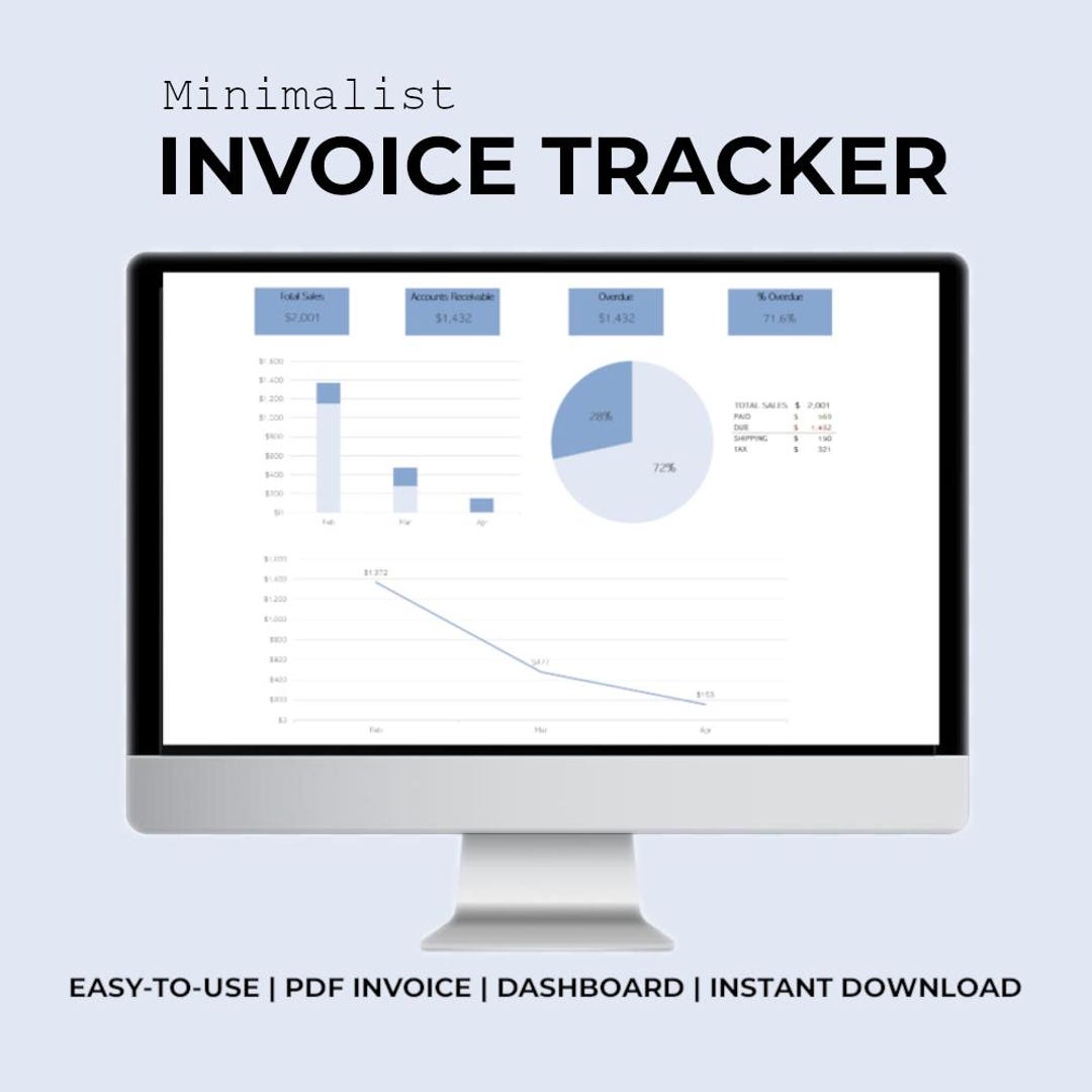 Invoice Tracker Excel Template | Billing Log, Payment Tracker ...
