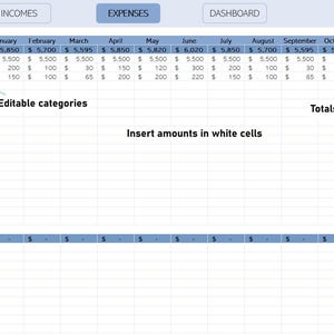 Family Budget Planner Excel Template | Monthly Expense Tracker ...
