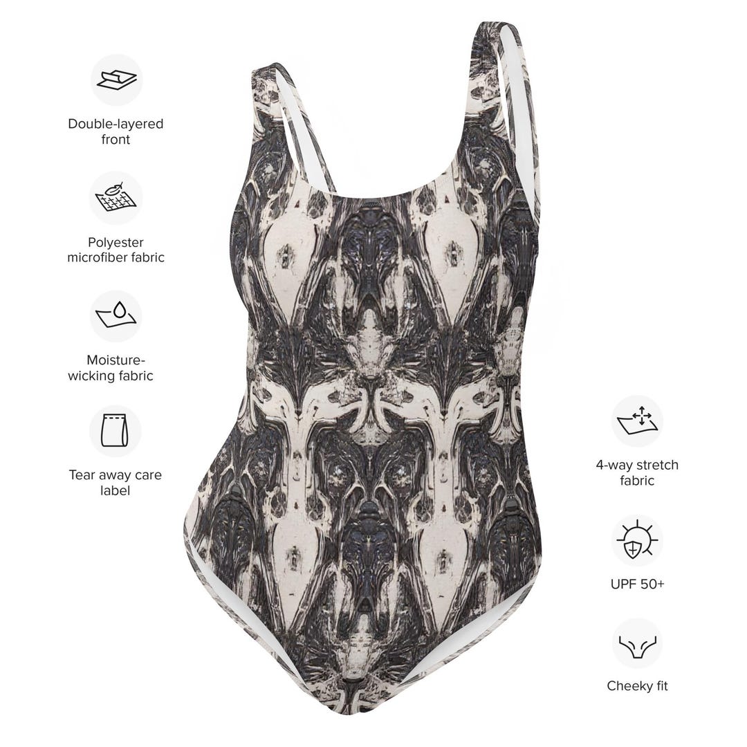 Weathered Goth -one-piece Swimsuit - Etsy