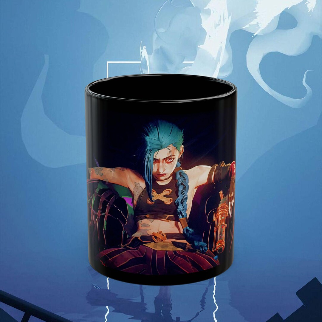 Arcane Jinx Graffiti 11oz and 15oz Black Mug. Arcane Mug, LOL Gift ...