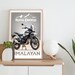 Royal Enfield Himalayan Motorbike Freehand Bike Sketch Motorcycle Wall ...