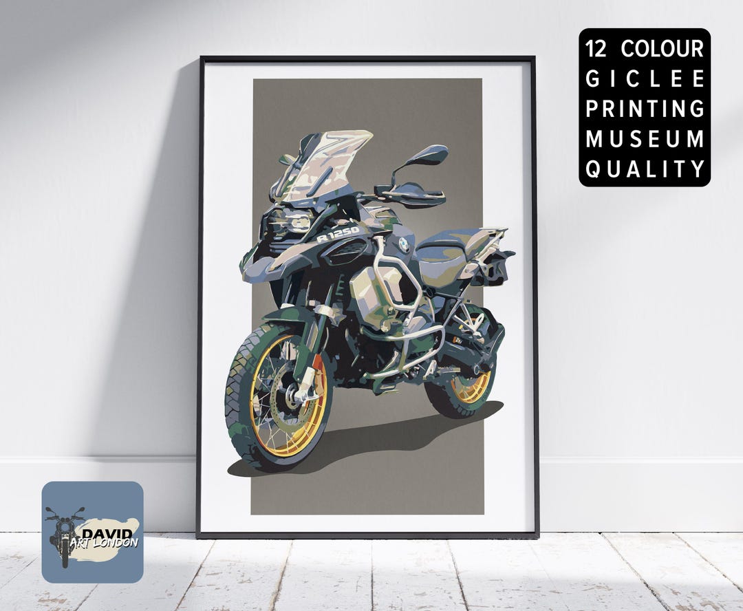 BMW R1250GS ADVENTURE Motorbike Art Freehand Bike Sketch Motorcycle ...