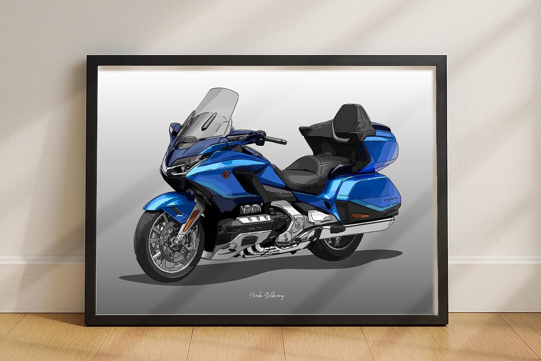 Honda Goldwing - Custom Motorbike Art – Personalized Motorcycle Hand ...
