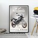 Royal Enfield Himalayan Motorbike Freehand Bike Sketch Motorcycle Wall ...
