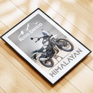 Royal Enfield Himalayan Motorbike Freehand Bike Sketch Motorcycle Wall ...
