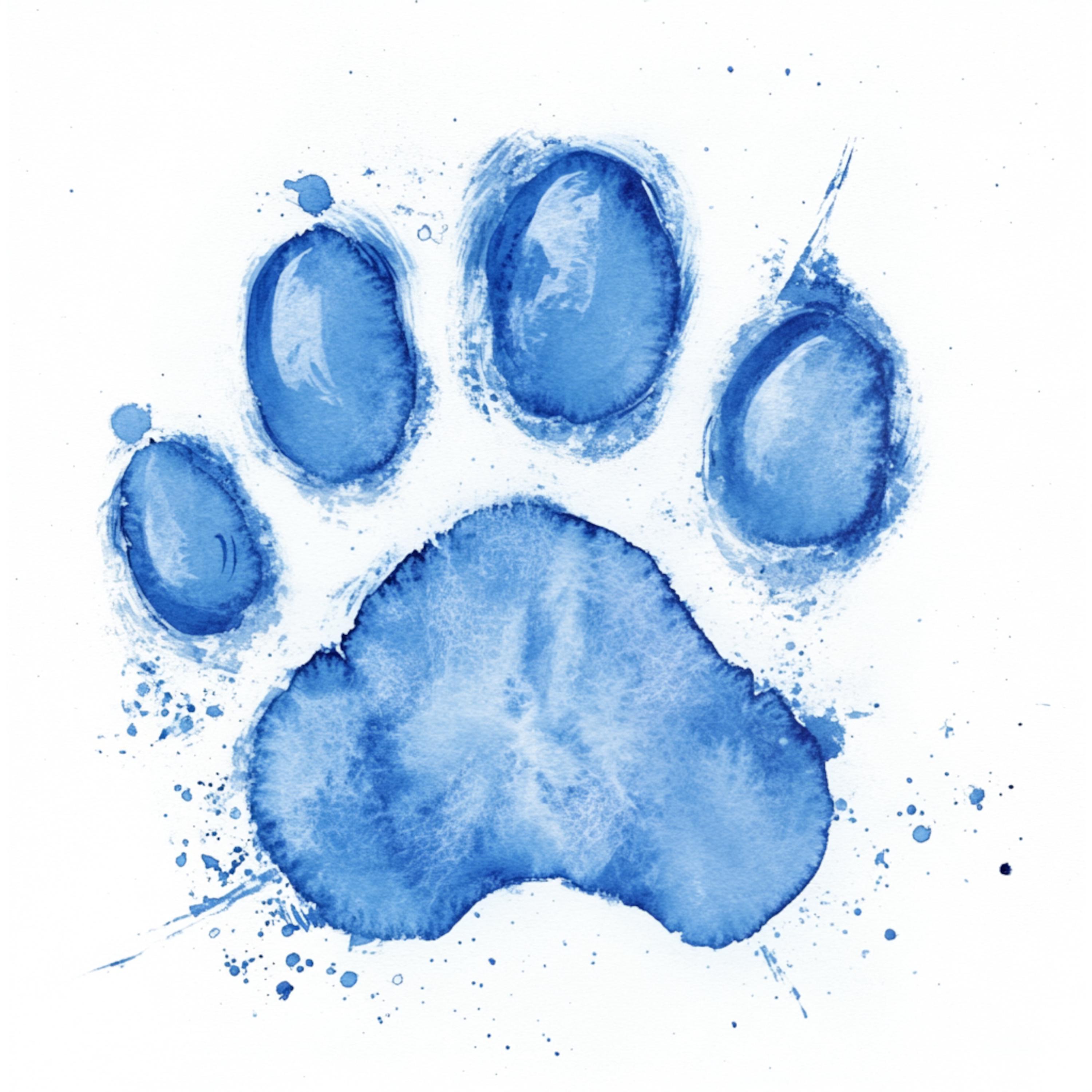 10 Printable Cat Paw Clipart, Watercolor Paws, Cute Cats Paws ...