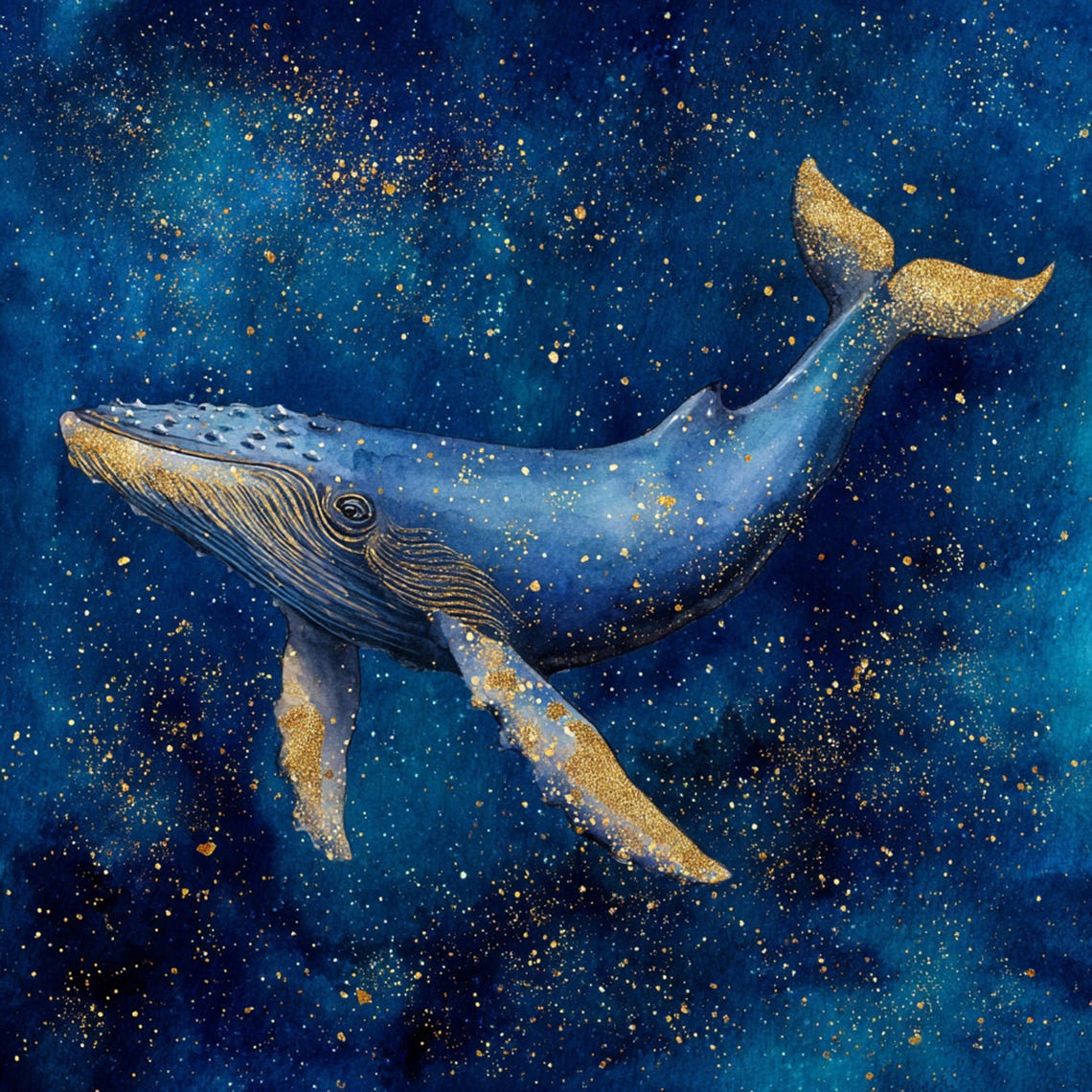 9 Printable Starry Whale Clipart, Whale Watercolor, Nautical Clip Art ...