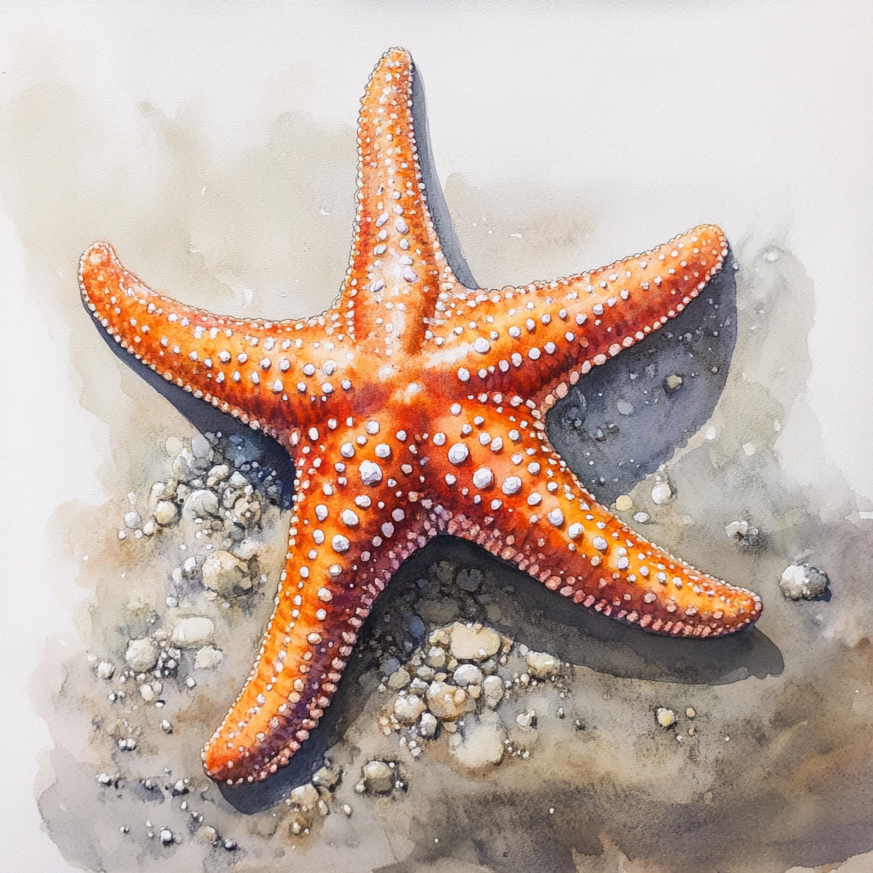 Printable Sea Star Clipart, Starfish Watercolor, Nautical Clip Art ...