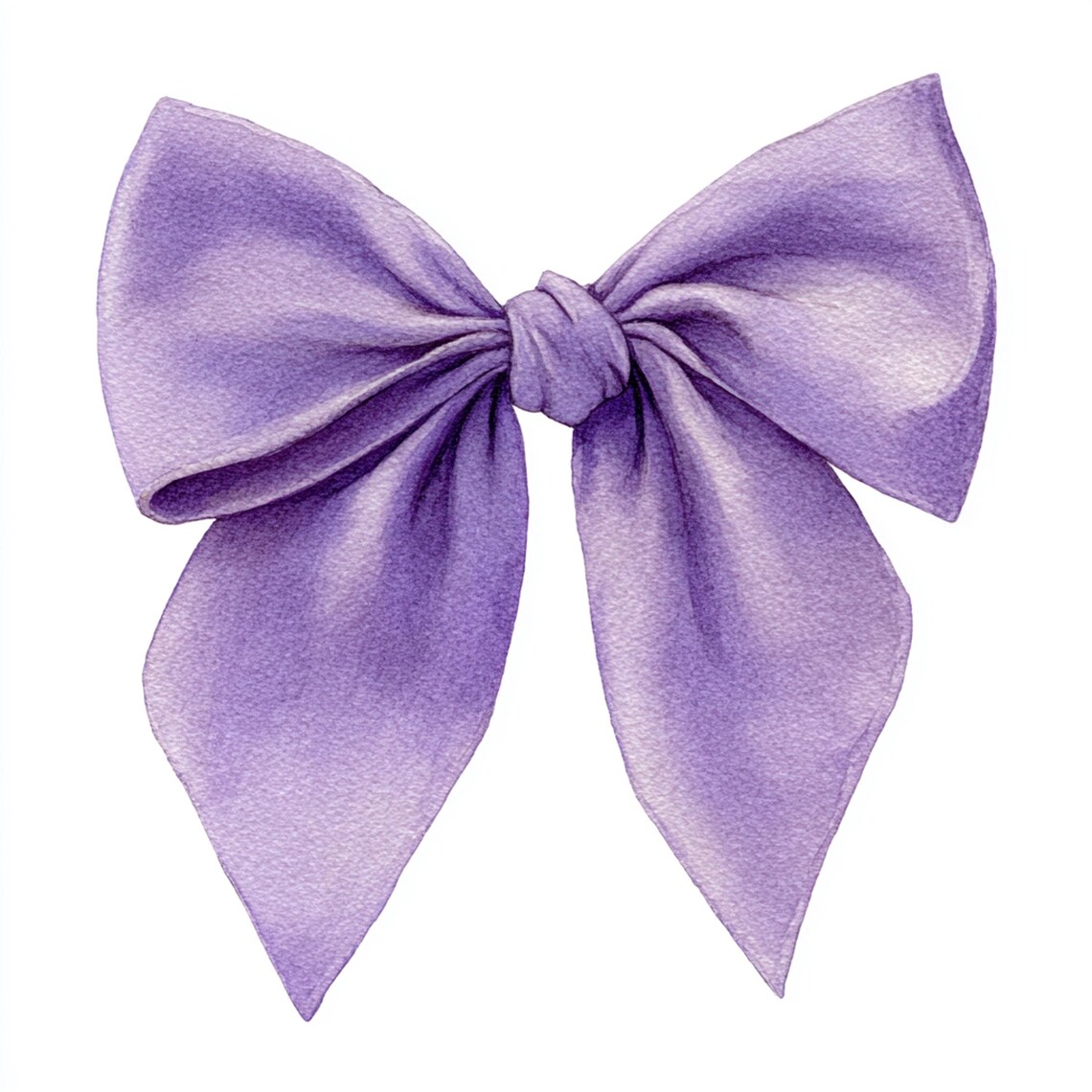 12 Printable Purple Bows, Watercolor Bows Clip Art, Printable Jpgs ...