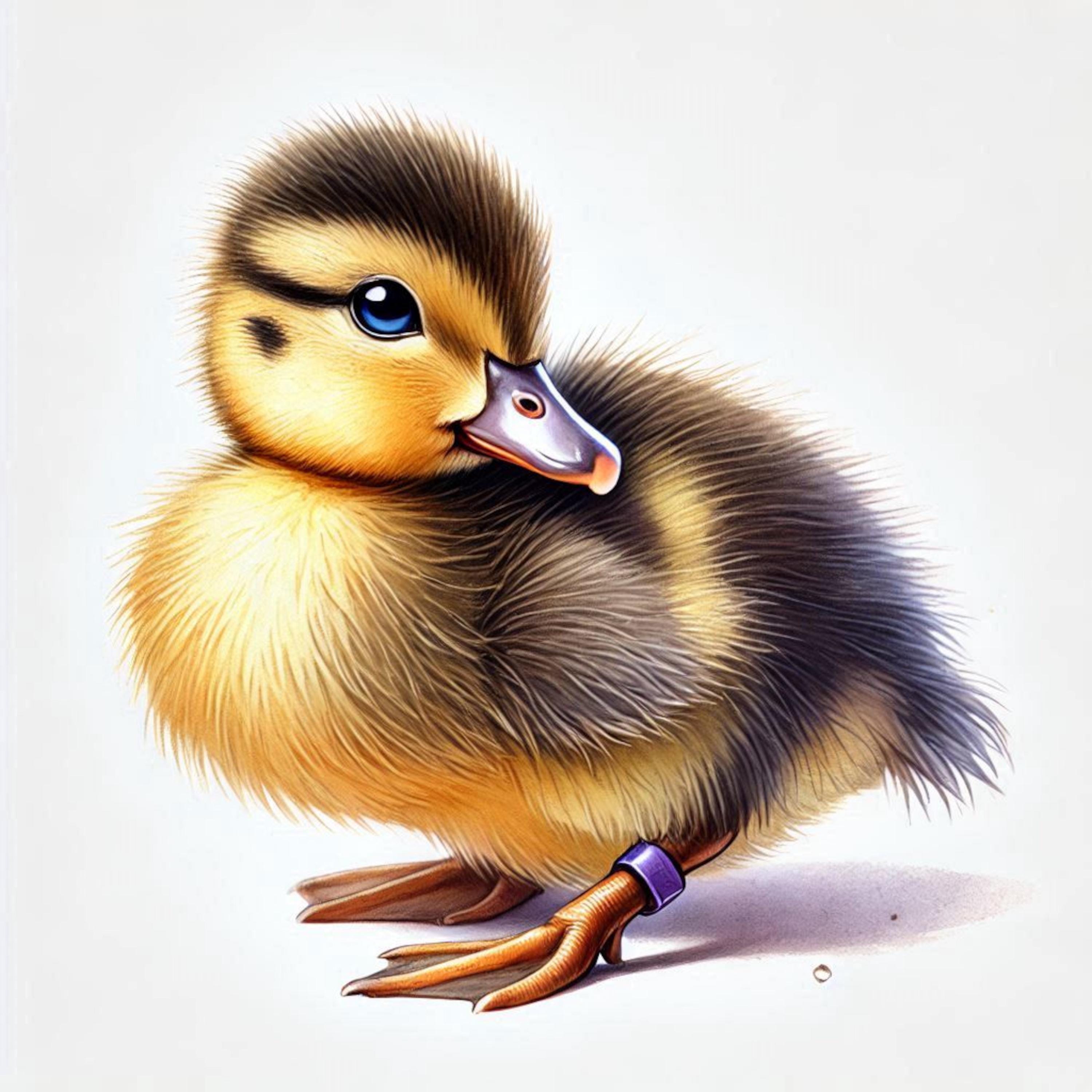 Printable Little Duck, Watercolor Baby Duck, 10 Cute Clipart, Printable ...