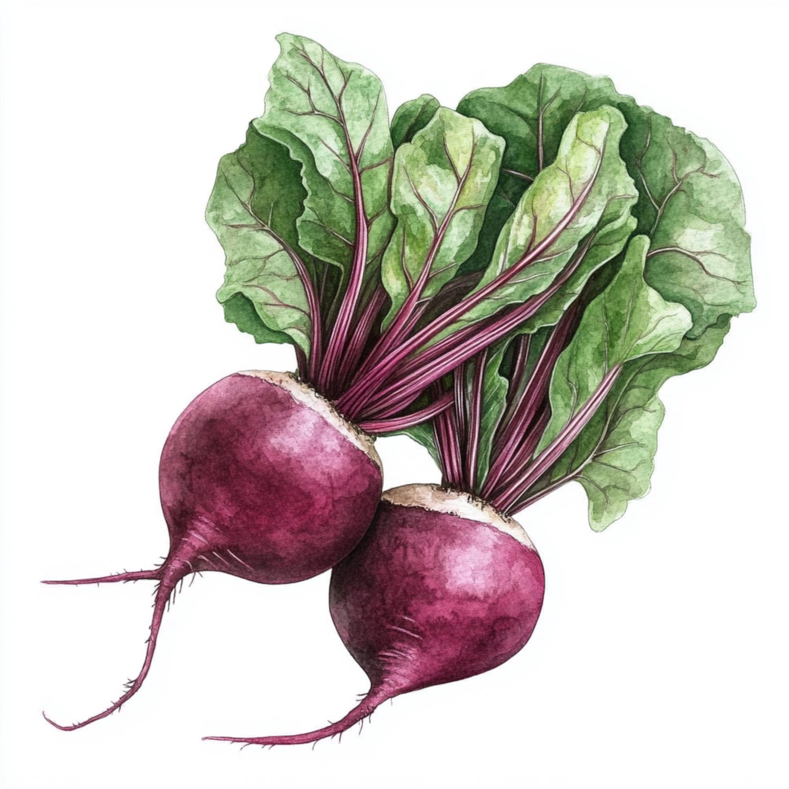 10 Printable Beet Decor, Watercolor Images, Beet Root Clip Art ...
