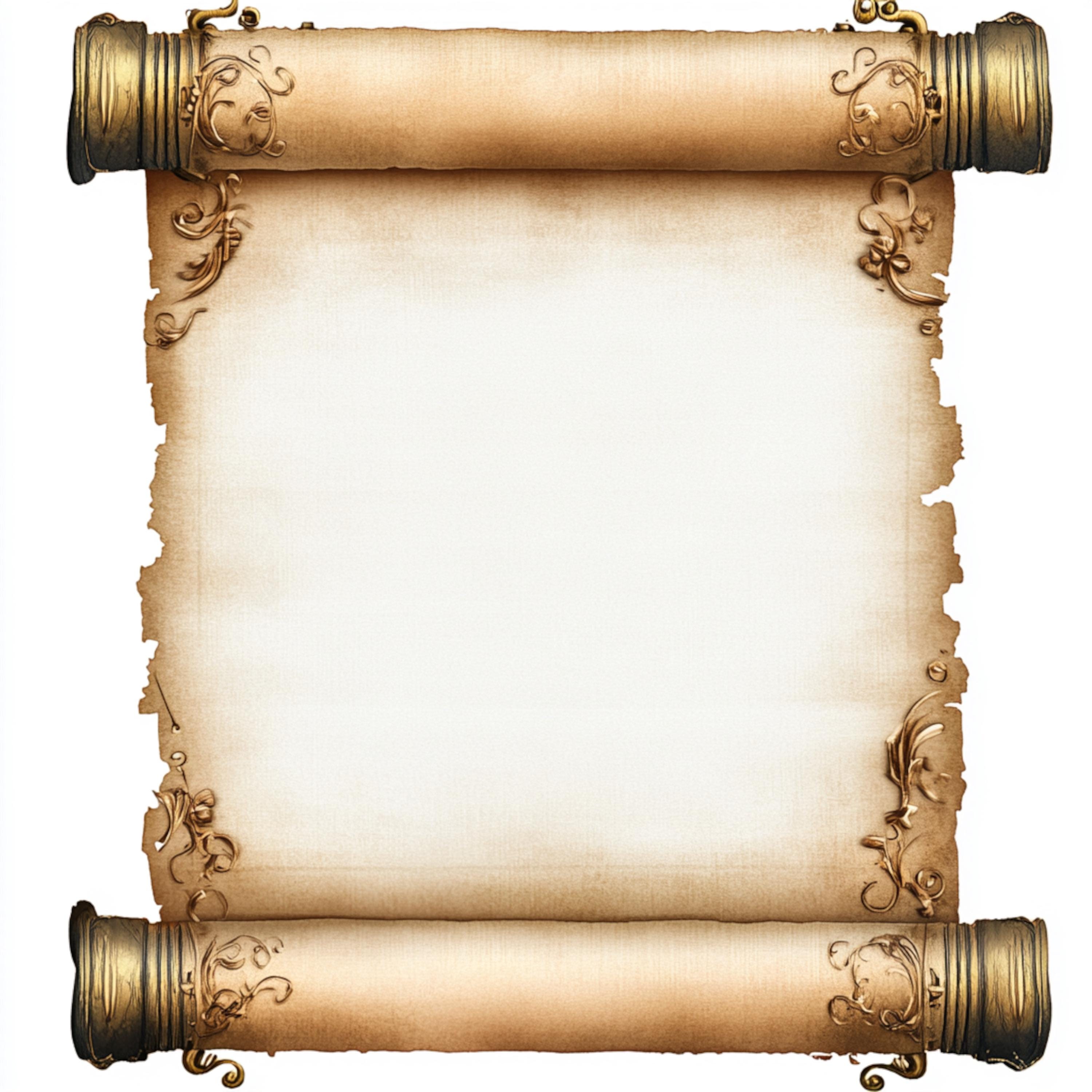 10 Medieval Scroll Clipart, Vintage Scroll, High Quality Pngs ...