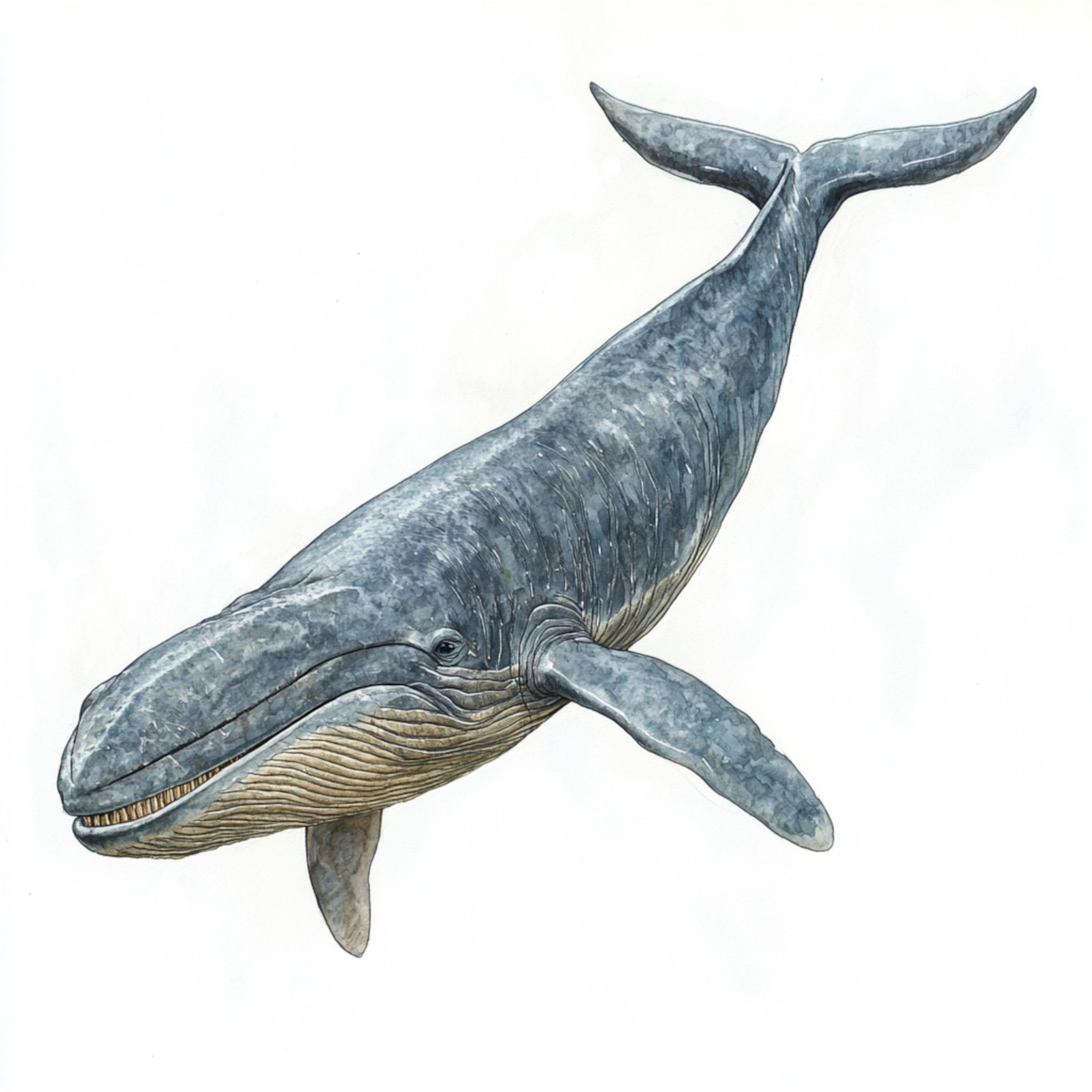 10 Printable Blue Whale Clipart, Whale Watercolor, Nautical Clip Art ...